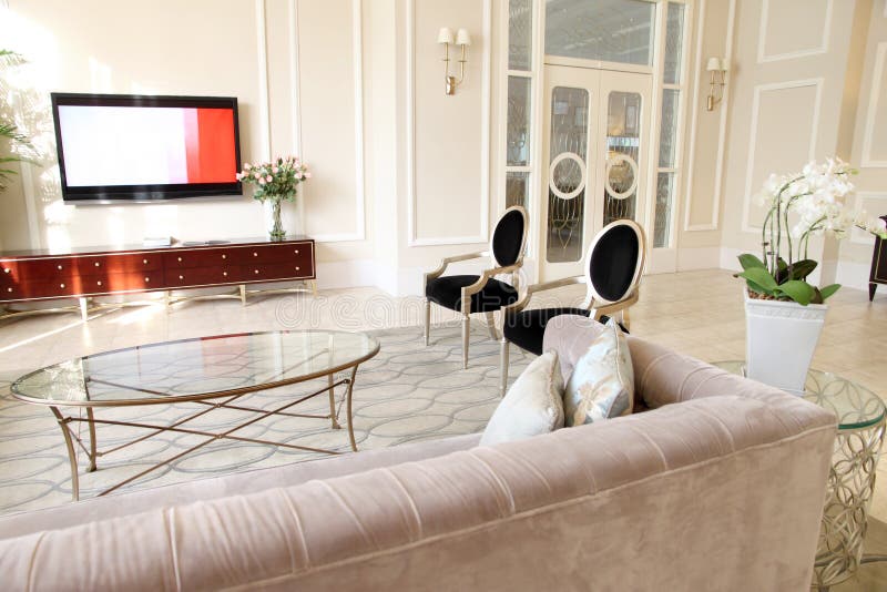 Living room interior stock photo. Image of lamps, house - 53433694