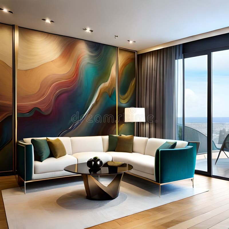 Living Room and Lounge Room Decoration with Elegant Colorful Wall Paint ... Living Room and Lounge Room Decoration with Elegant Colorful Wall Paint ...