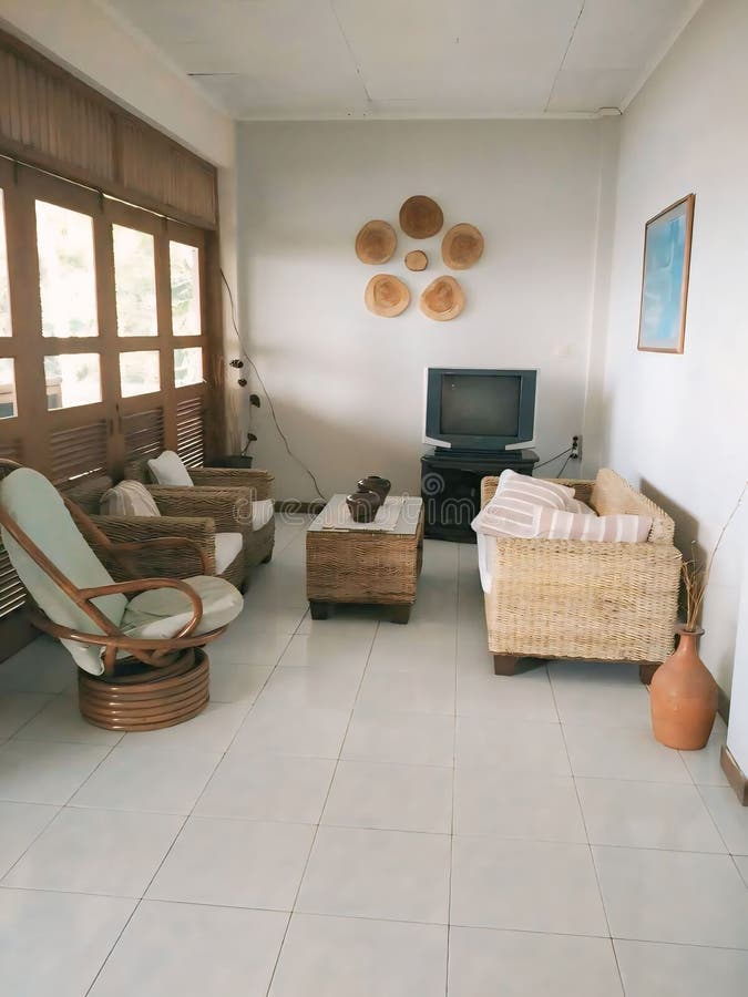 Living Room at Palabuhan Ratu, Sukabumi, West Java Stock Image - Image ...