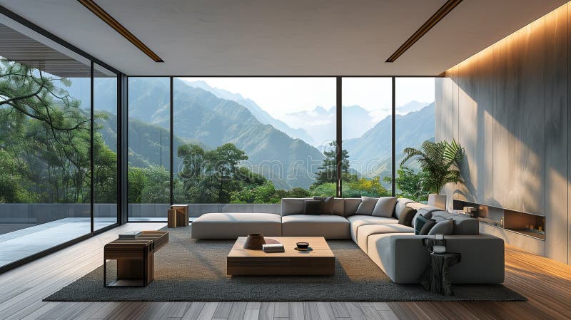 Living Room Set Inside a Large Tent Stock Illustration - Illustration ...