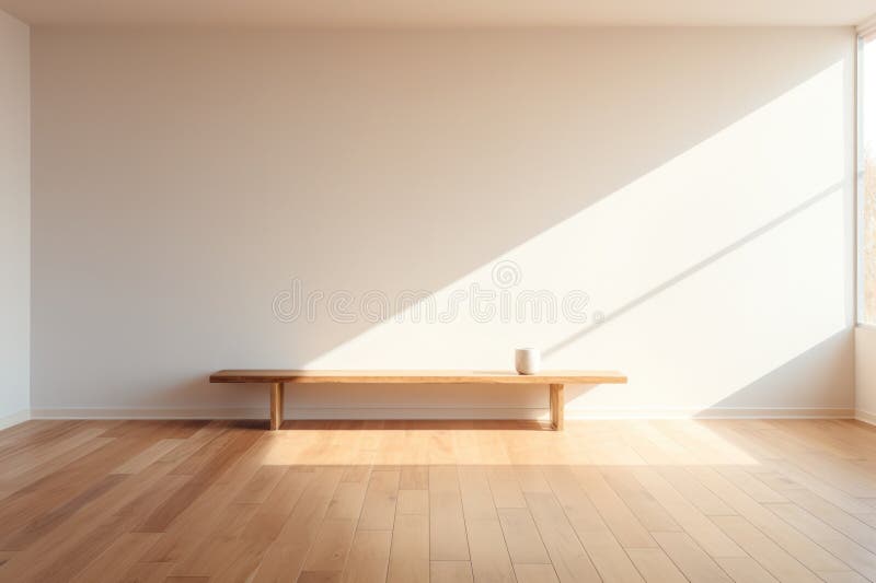 Living Room with Tv Stand, Natural Light, Generative Ai. Stock ...