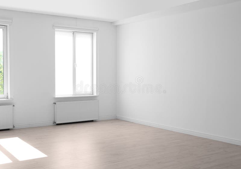 Empty Living Room with Window. Modern Interior Design Stock Photo ...