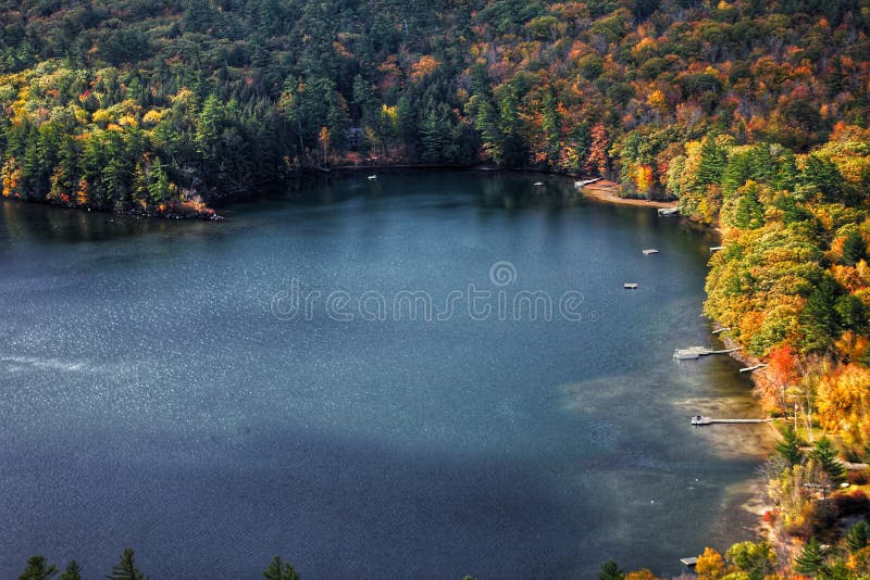 Living on Squam Lake stock image. Image of rainbow, trees - 232995033