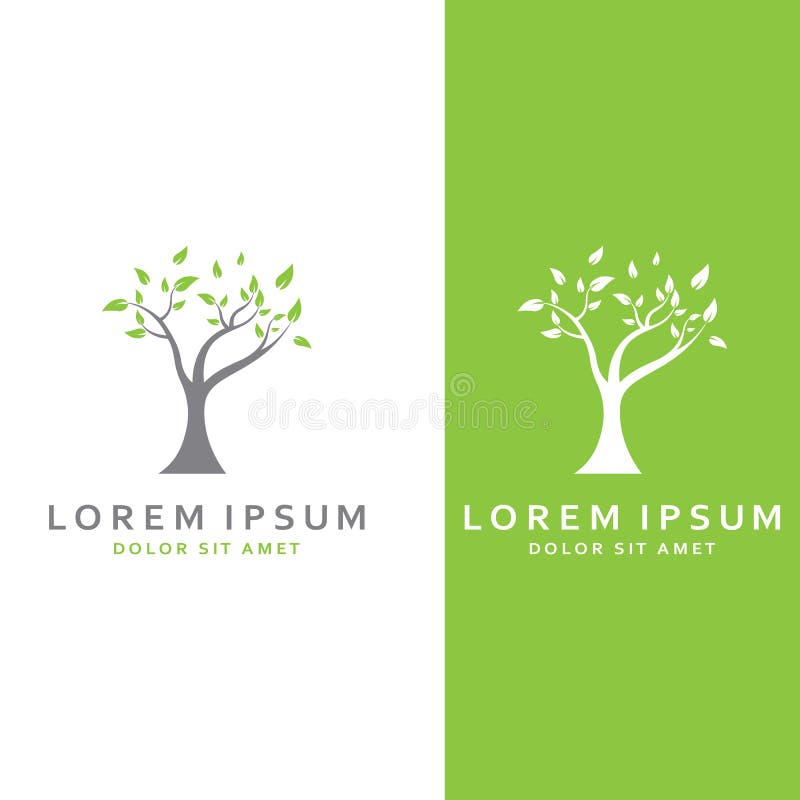 Living Tree Logo Design, Using a Vector Illustration Template Concept ...
