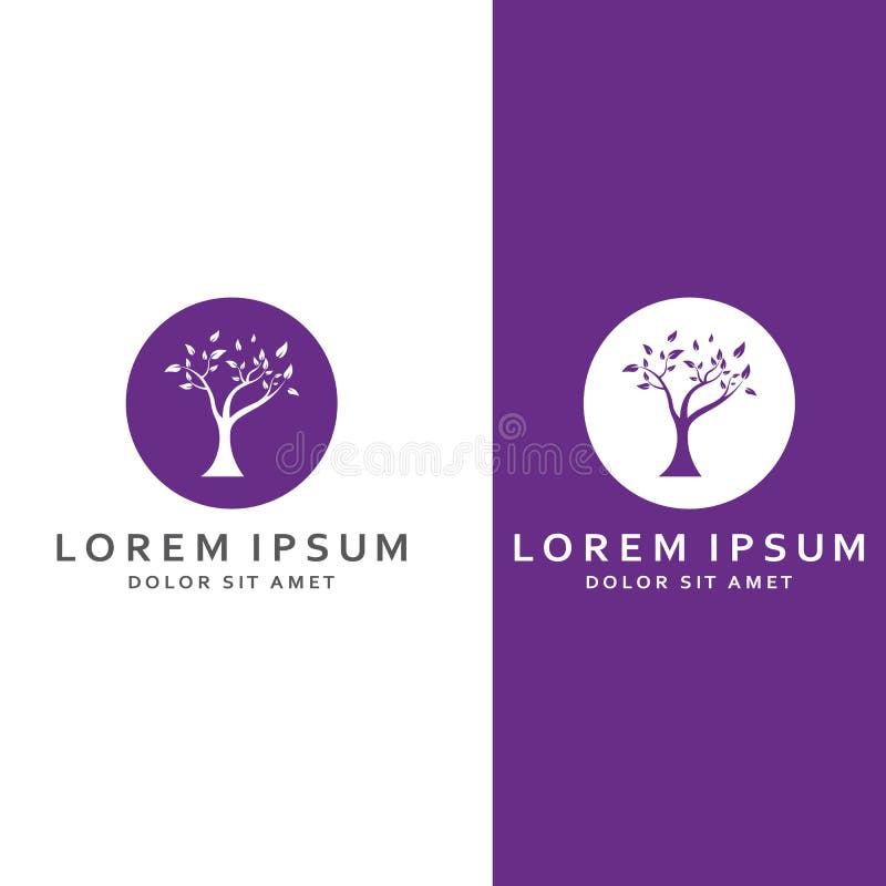 Living Tree Logo Design, Using a Vector Illustration Template Concept ...