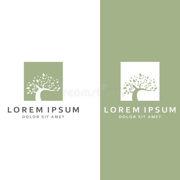 Living Tree Logo Design, Using a Vector Illustration Template Concept ...