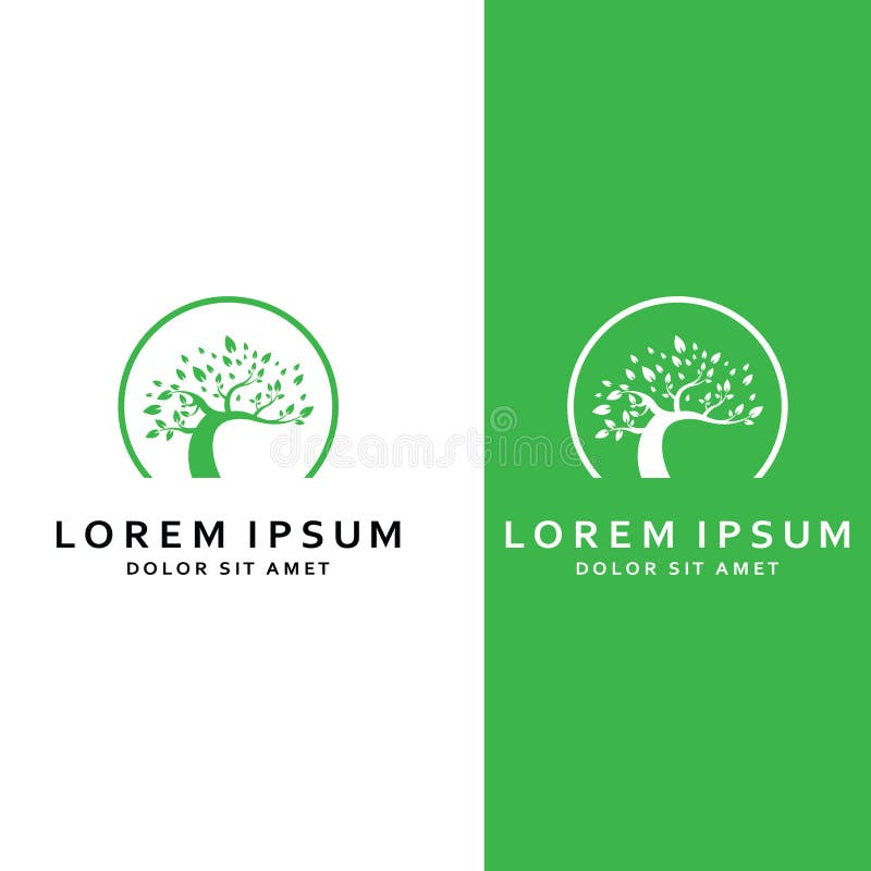 Living Tree Logo Design, Using a Vector Illustration Template Concept ...