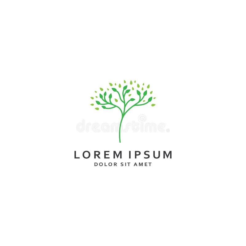Living Tree Logo Design, Using a Vector Illustration Template Concept ...