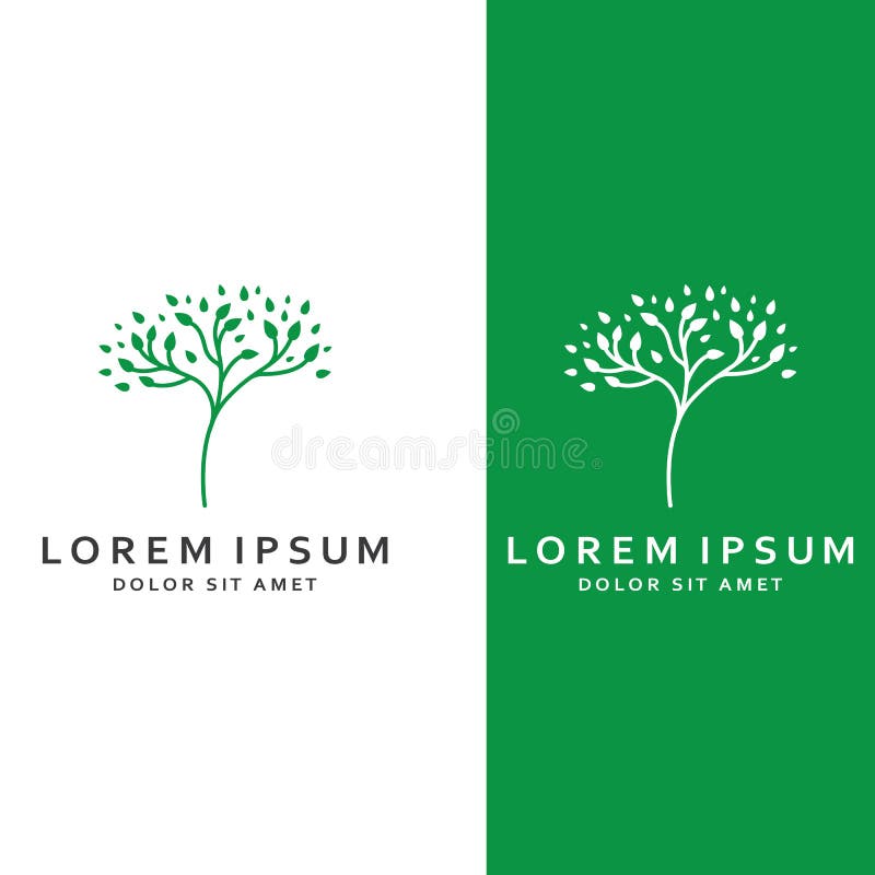 Living Tree Logo Design, Using a Vector Illustration Template Concept ...