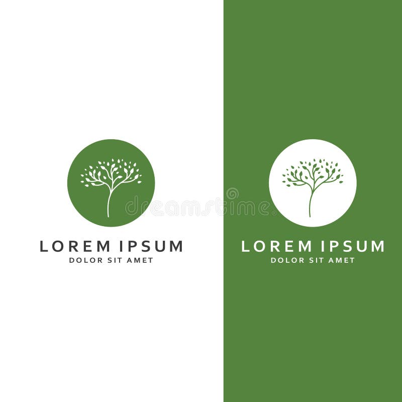 Living Tree Logo Design, Using a Vector Illustration Template Concept ...