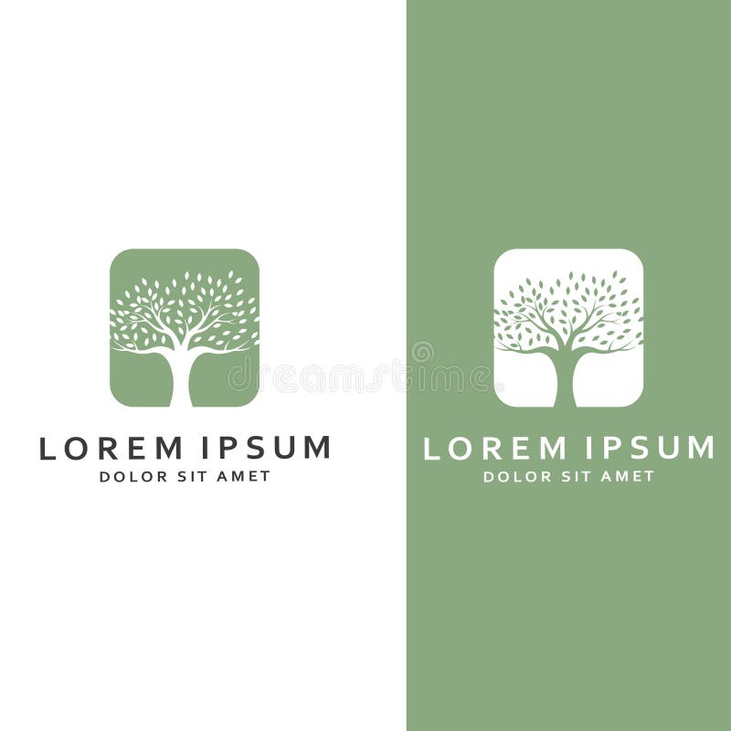 Living Tree Logo Design, Using a Vector Illustration Template Concept ...