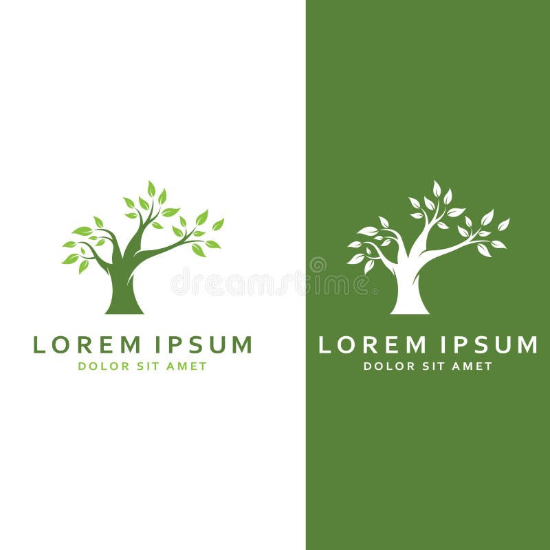 Living Tree Logo Design, Using a Vector Illustration Template Concept ...