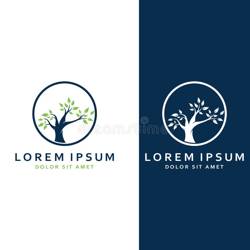 Living Tree Logo Design, Using a Vector Illustration Template Concept ...