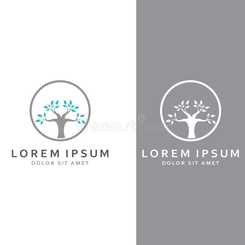 Living Tree Logo Design, Using a Vector Illustration Template Concept ...