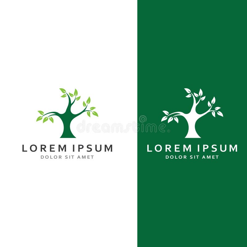 Living Tree Logo Design, Using a Vector Illustration Template Concept ...