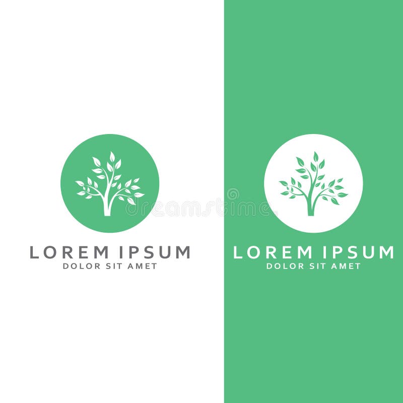 Living Tree Logo Design, Using a Vector Illustration Template Concept ...