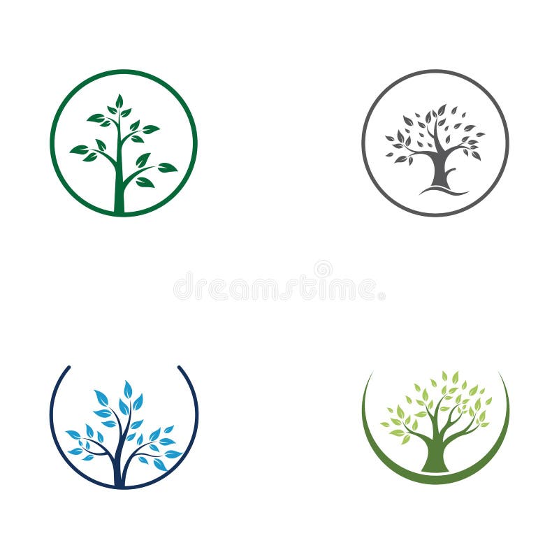 Living Tree Logo Design, Using a Vector Illustration Template Concept ...