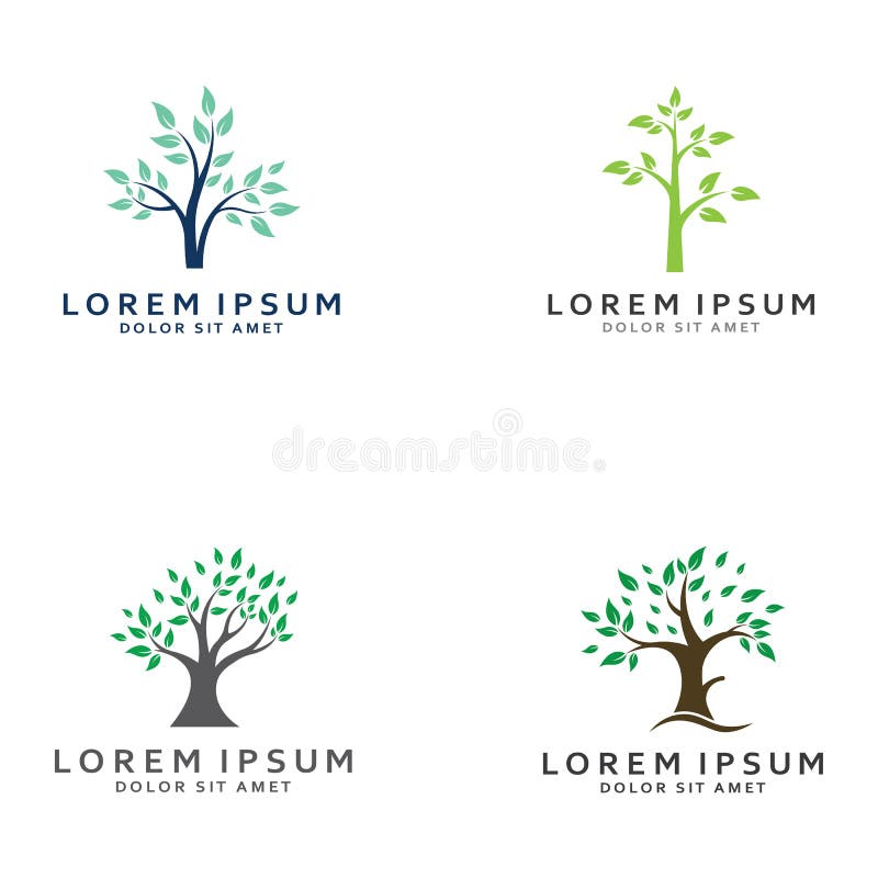 Living Tree Logo Design, Using a Vector Illustration Template Concept ...
