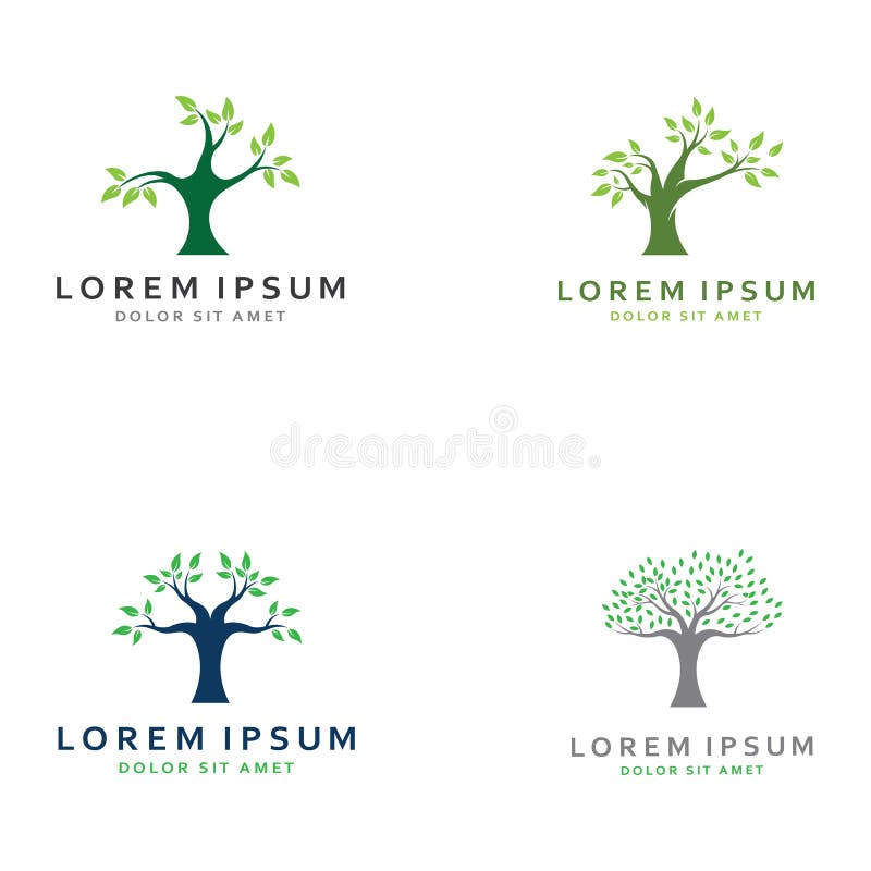 Living Tree Logo Design, Using a Vector Illustration Template Concept ...