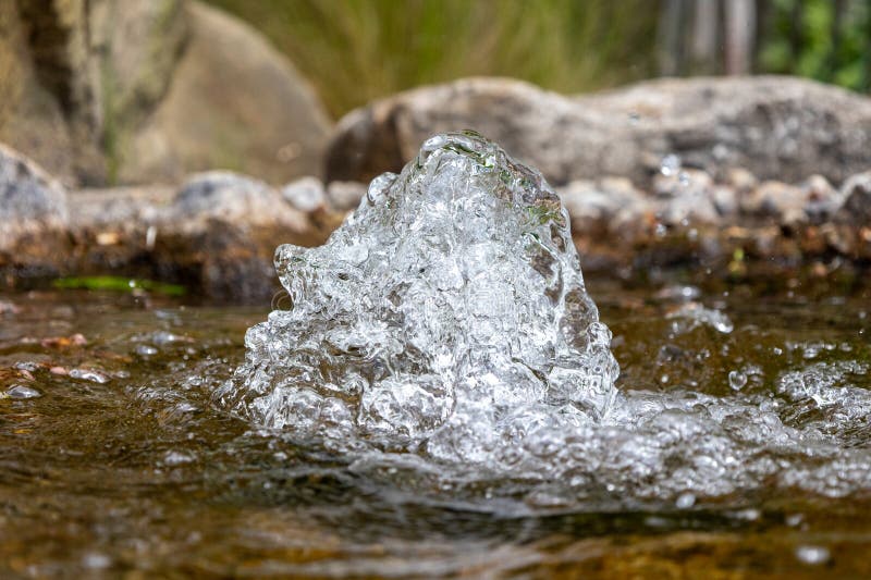Living Water: Close-up of a Bubbling Spring Stock Photo - Image of ...