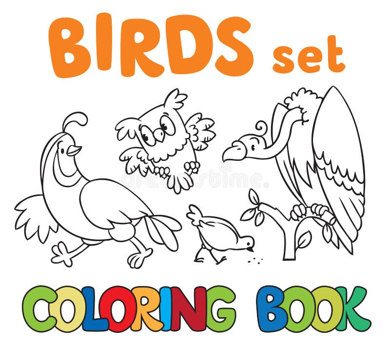 Livre De Coloriage Avec Les Animaux Sauvages Illustration De Vecteur