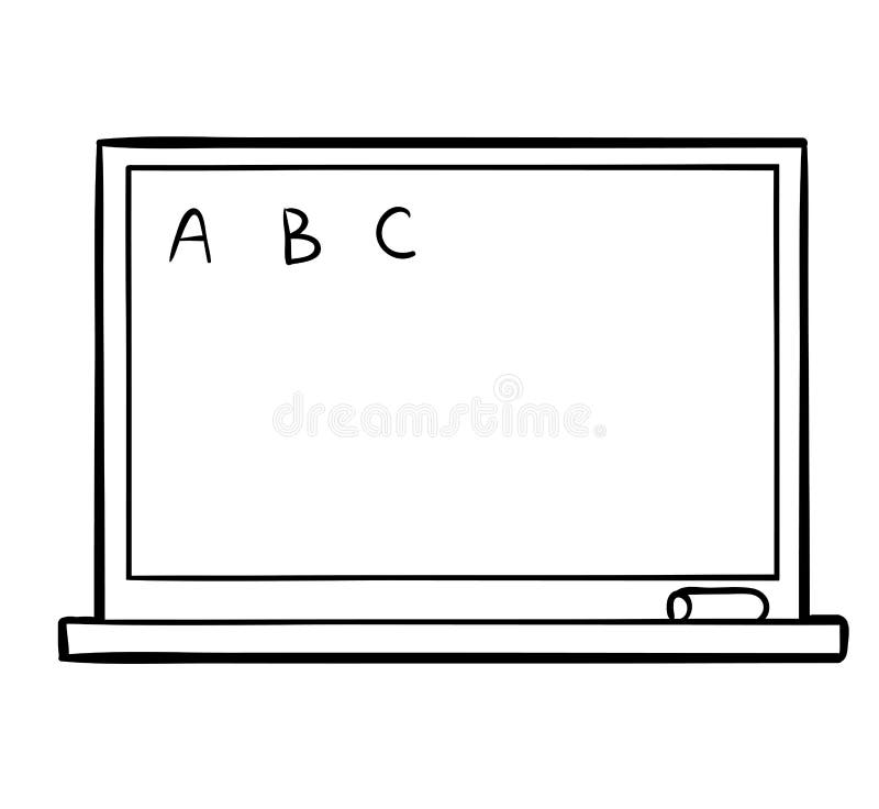 Livre De Coloriage, Tableau Vert Illustration de Vecteur - Illustration ...