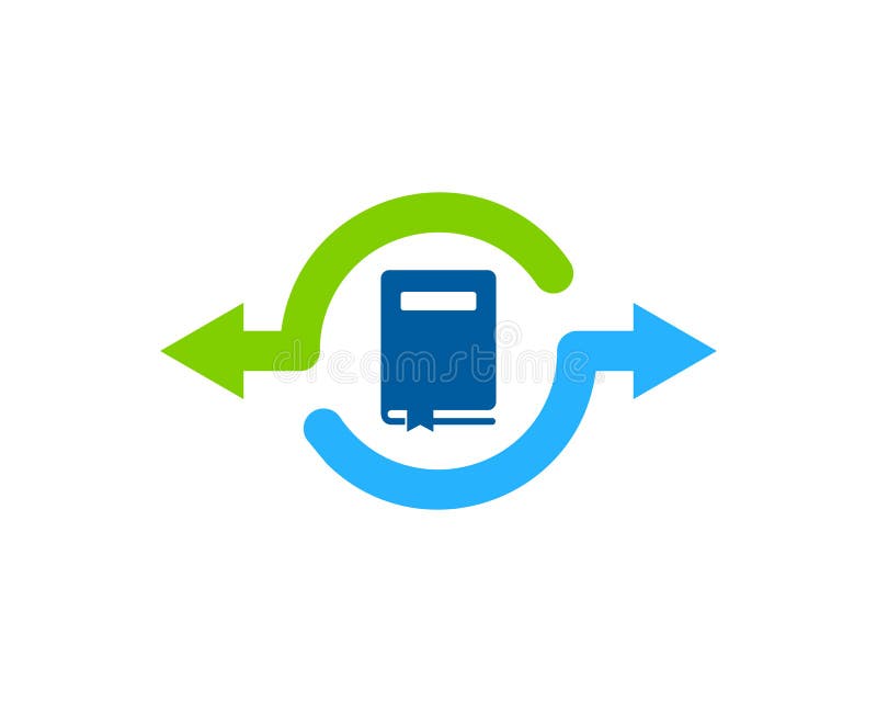 Livre De Transfert Logo Icon Design Illustration de Vecteur ...