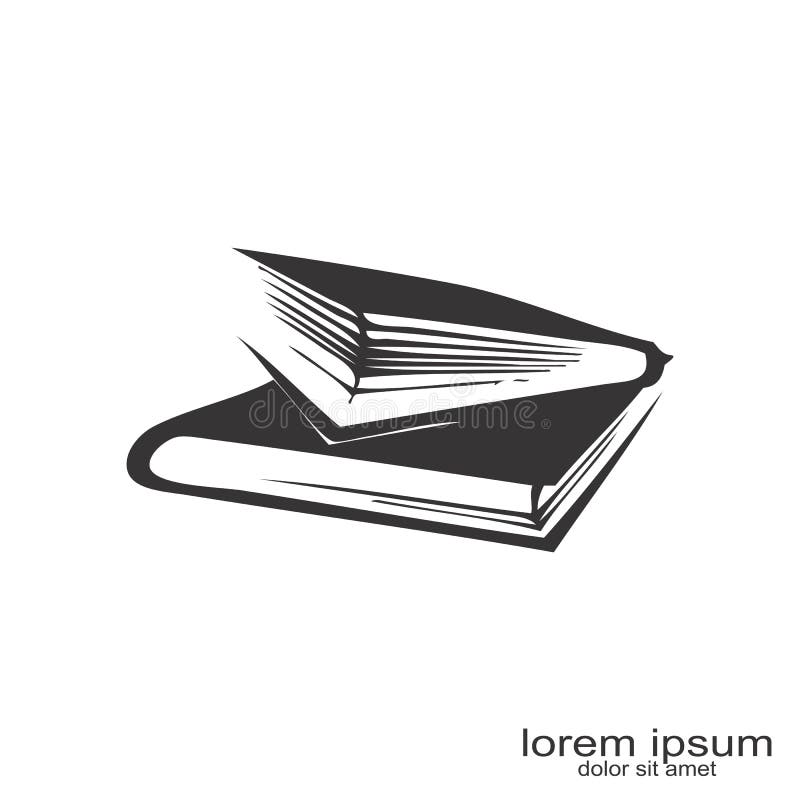 Livre Logo Design illustration de vecteur. Illustration du bibliothèque ...