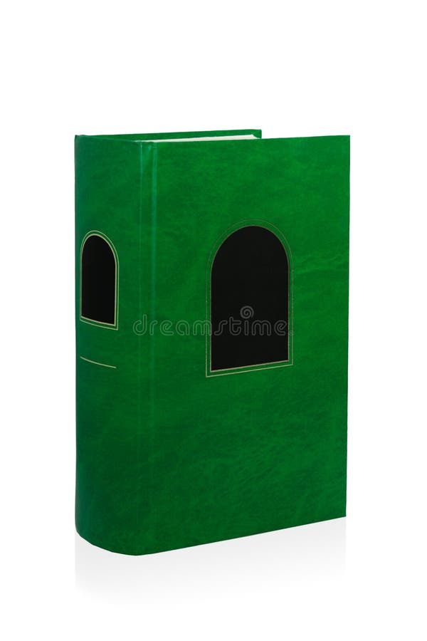 Livre vert simple photo stock. Image du encyclopédie - 29406202