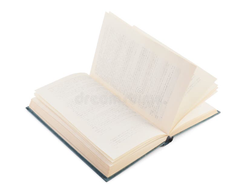 Livro Aberto Com Capa Dura Isolada Foto de Stock - Imagem de ...