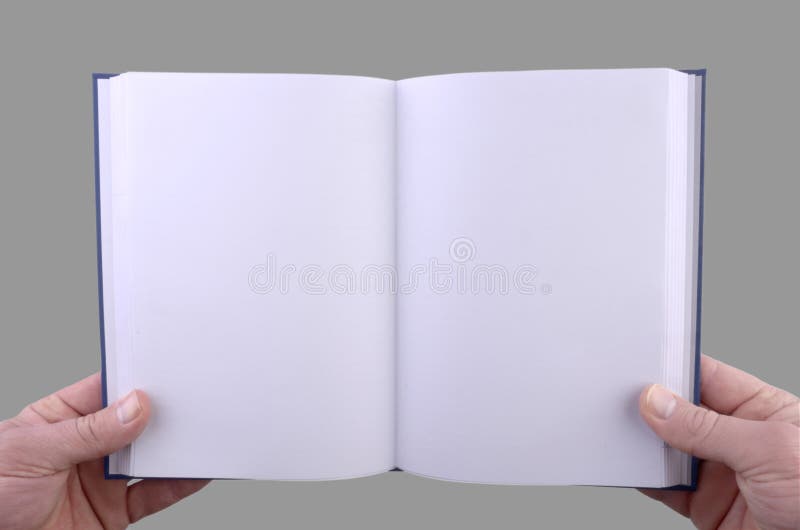 Livro aberto e em branco imagem de stock. Imagem de leitor - 25519939