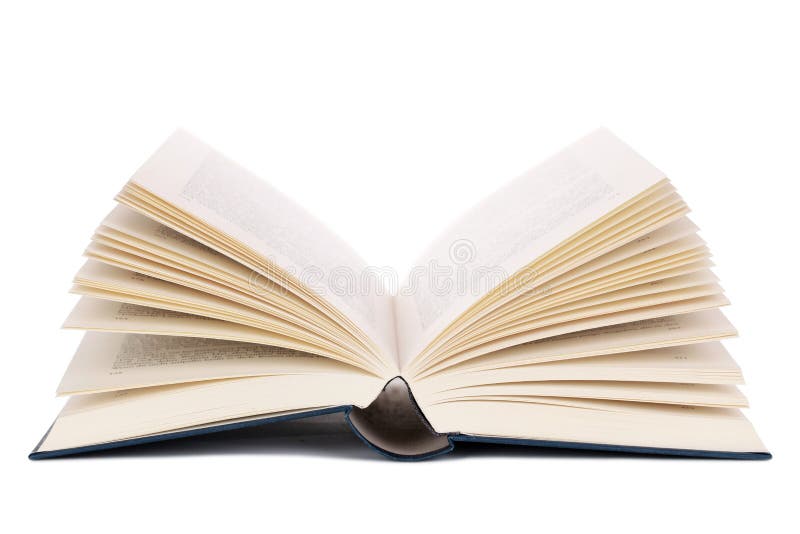 Livro Aberto, Isolado No Branco Imagem de Stock - Imagem de ...