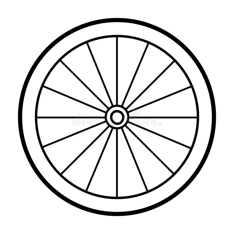 Desenho De Roda Para Colorir