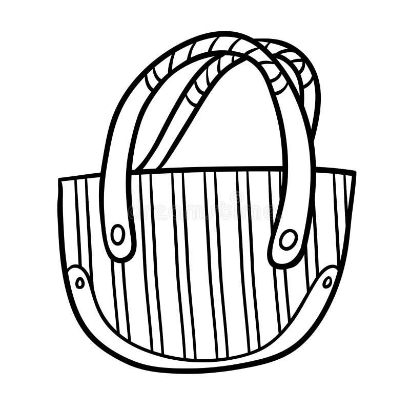 Livro Para Colorir, Saco Da Praia Ilustração do Vetor - Ilustração de ...