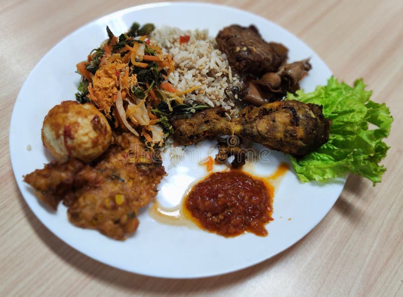 Liwet Rice: Traditional Meal from Central Java Stock Photo - Image of ...