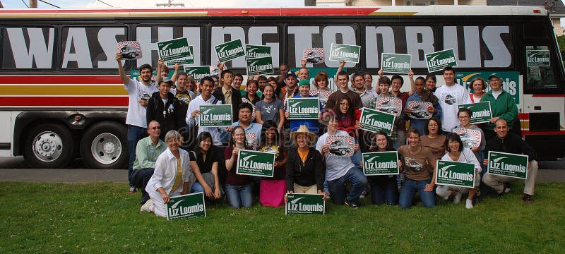 Liz Loomis Campaign 3 editorial stock photo. Image of washington - 5963903