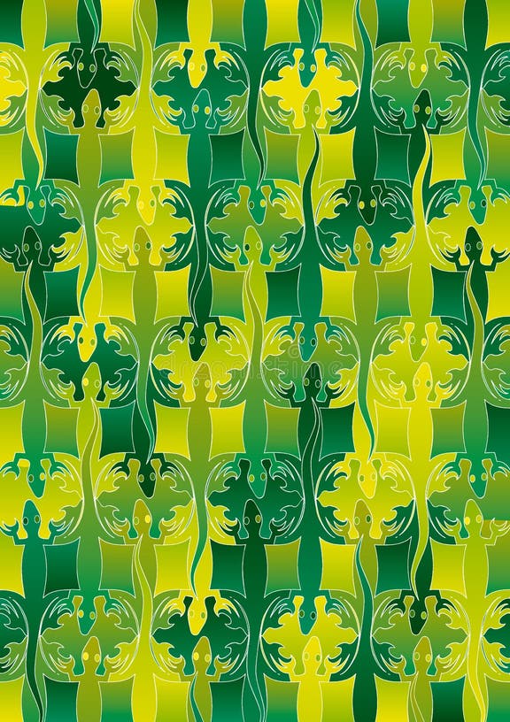 Lizard 9 rows stock vector. Illustration of gecko, color - 2151570