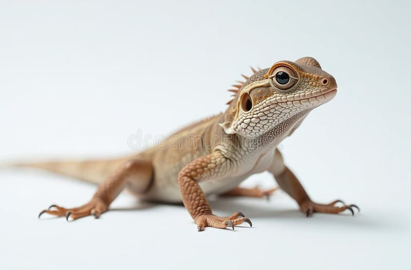 Lizard with Detailed Scales and Vibrant Patterns, Depicted in Realistic ...