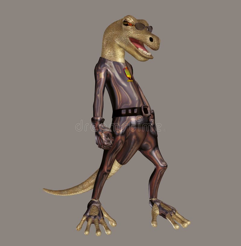 Lizard Hero stock illustration. Illustration of animals - 6806456