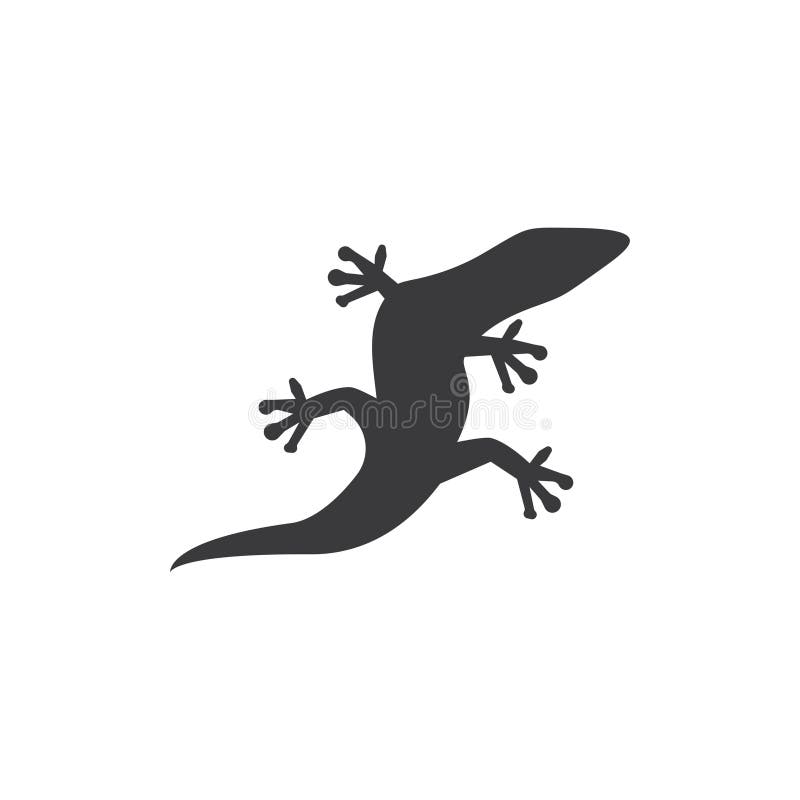 Lizard Icon Silhouette Logo Symbol Vector Stock Illustration ...