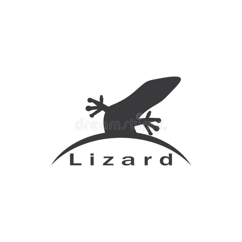 Lizard Icon Silhouette Logo Symbol Vector Stock Illustration ...