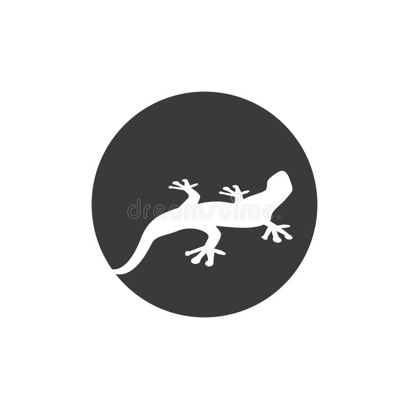 Lizard Icon Silhouette Logo Symbol Vector Stock Illustration ...