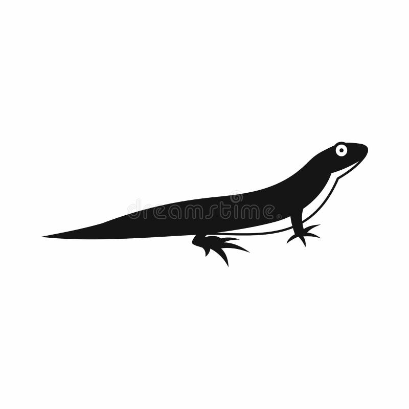 Lizard icon, simple style stock vector. Illustration of isolated - 81677598