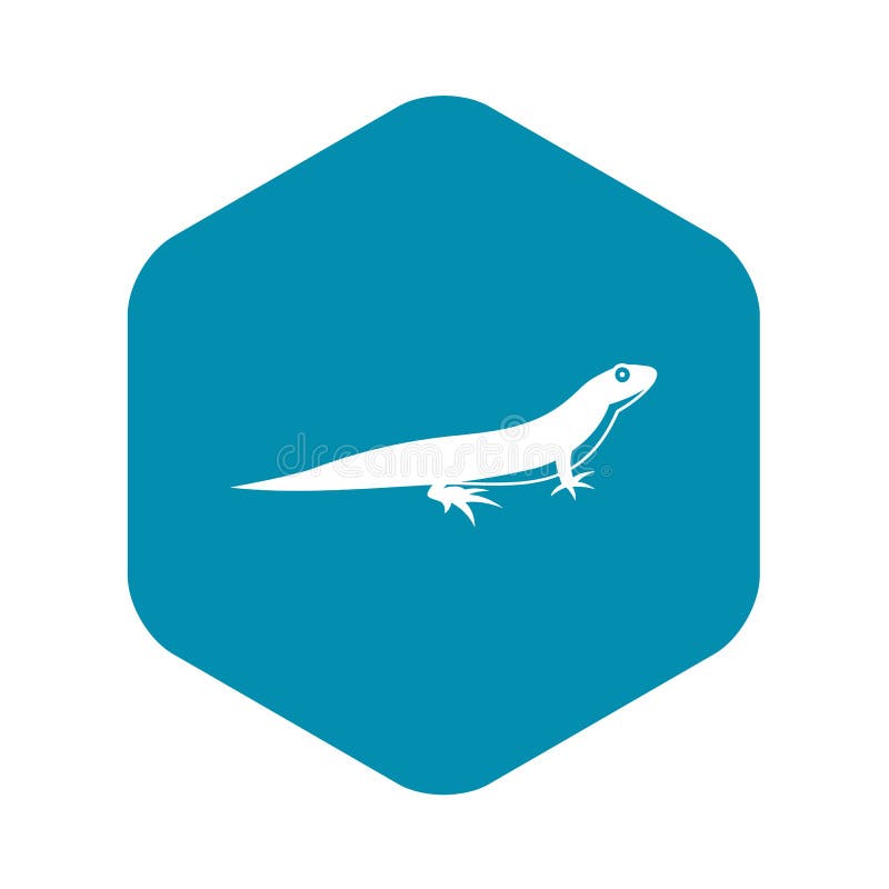 Lizard icon, simple style stock vector. Illustration of isolated ...
