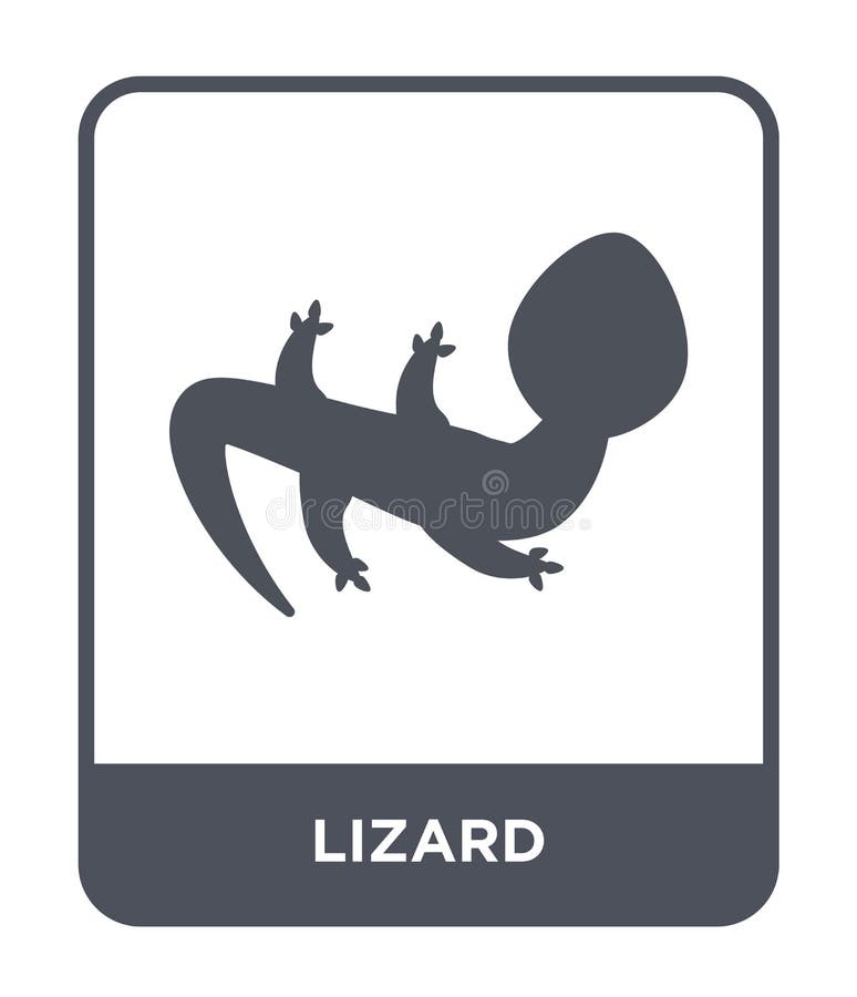 Lizard Icon in Trendy Design Style. Lizard Icon Isolated on White ...