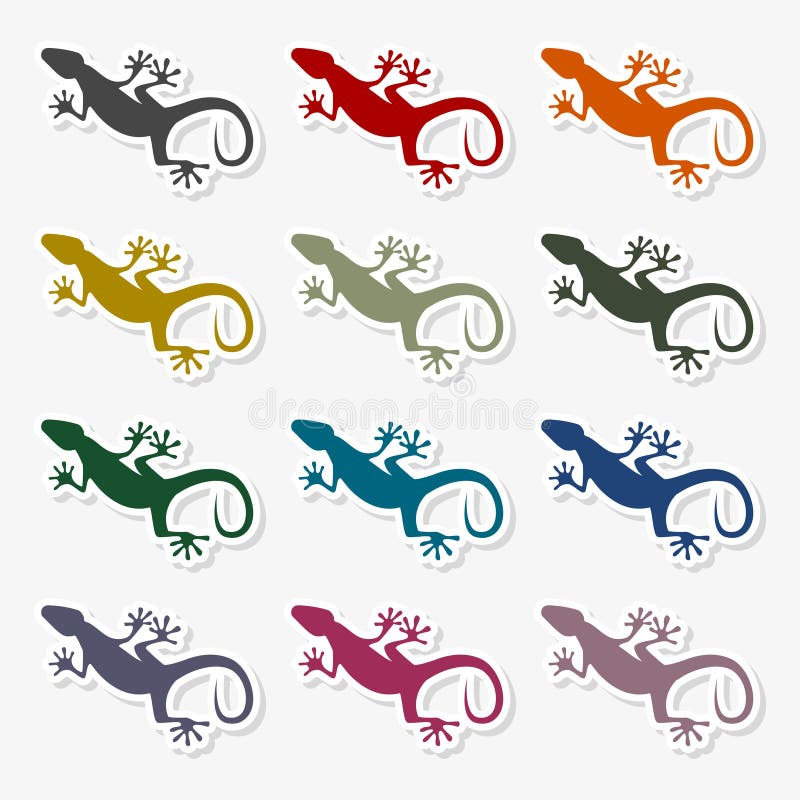 Lizard Icon Vector - Illustration Stock Vector - Illustration of ...