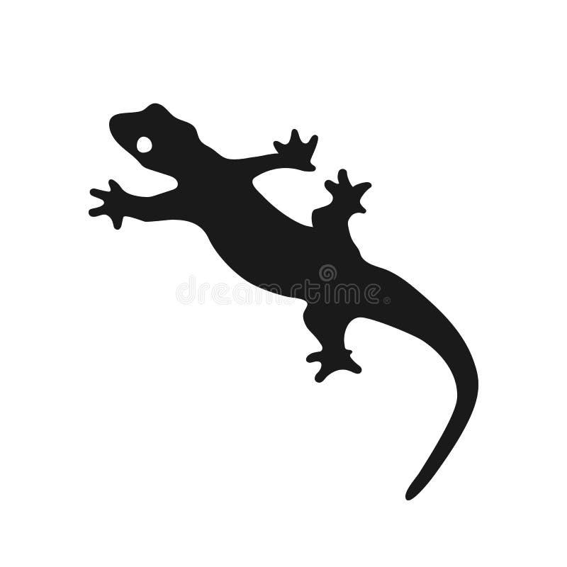 Lizard icon, simple style stock vector. Illustration of body - 81677553