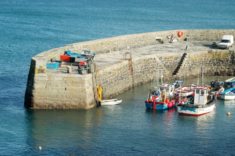 Coverack Harbour, the Lizard, Cornwall, England, UK Editorial Stock ...