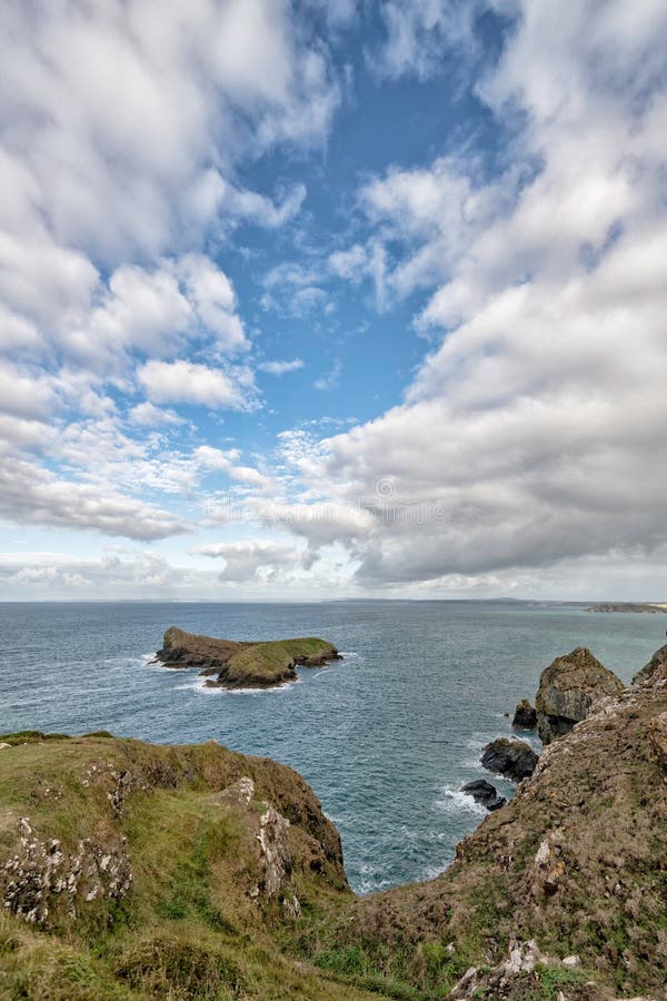 Lizard Peninsular Cornwall from the Coastal Path Stock Image - Image of ...