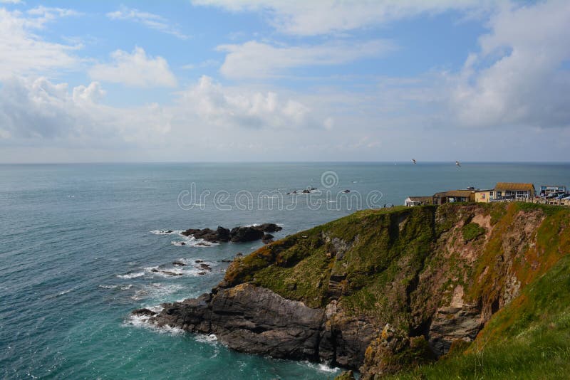 Lizard Point in Cornwall / Cliffs and Sea of England Stock Photo ...